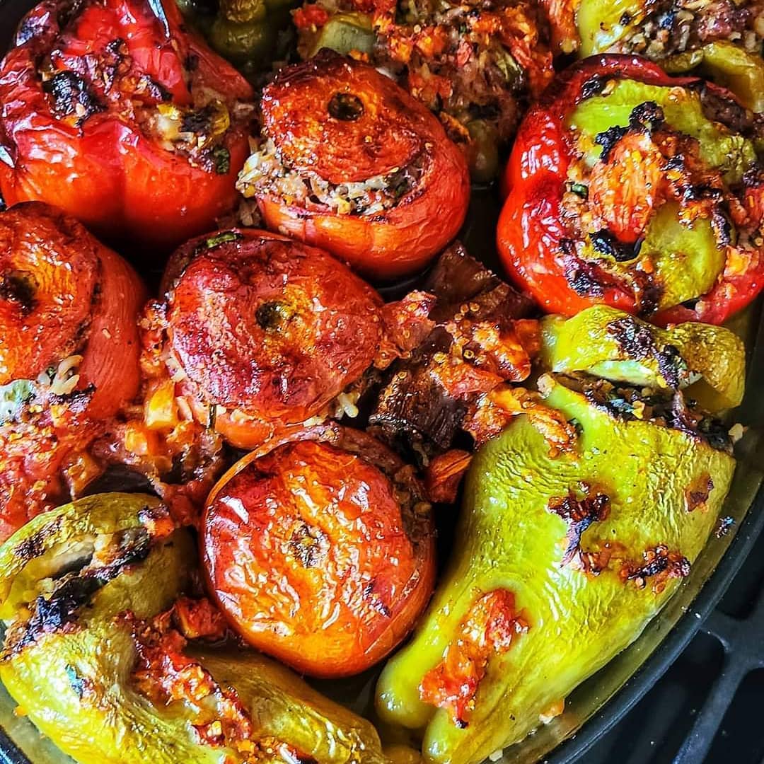 Stuffed Peppers (Piperies Gemistes) | Kalofagas.ca