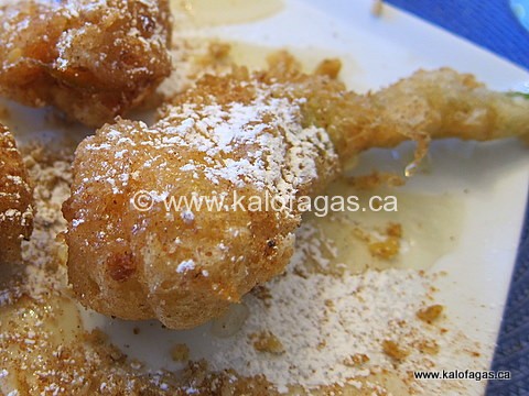 Sweet Zucchini Blossoms Stuffed With Manouri & Honey | Kalofagas.ca