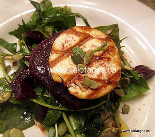 Grilled Manouri & Roasted Beet Salad | Kalofagas.ca