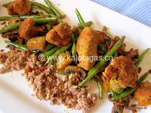 Fried Sweetbreads With Walnut Skordalia | Kalofagas.ca