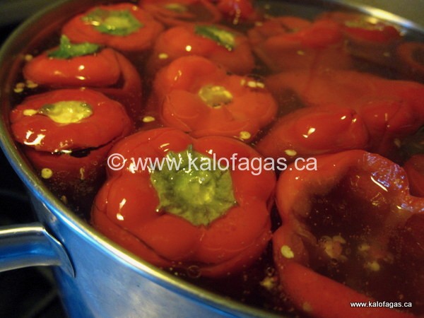 Stuffed & Pickled Red Shepherd’s Peppers | Kalofagas.ca