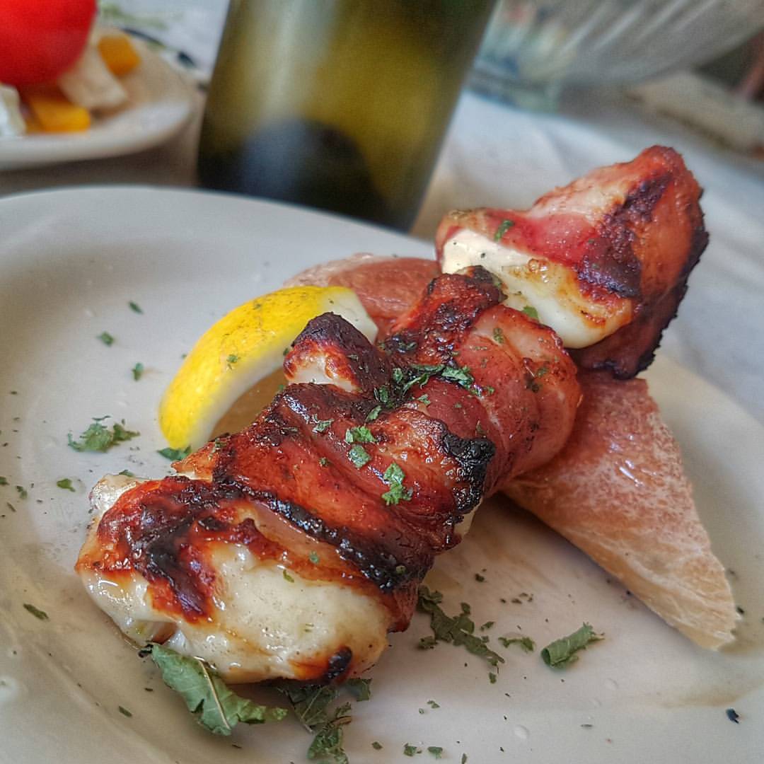 Bacon Wrapped Halloumi | Kalofagas.ca