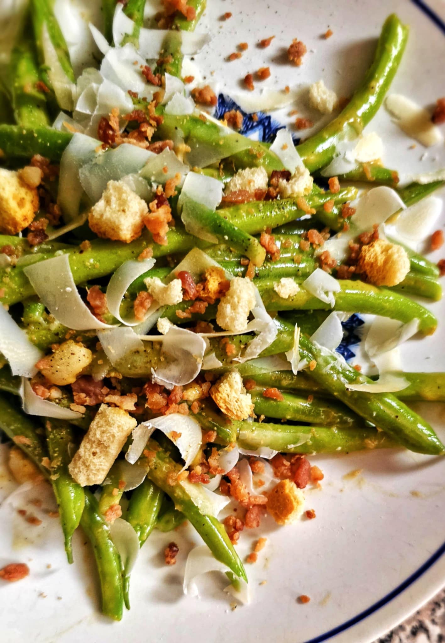 Green Bean Caesar Salad | Kalofagas.ca